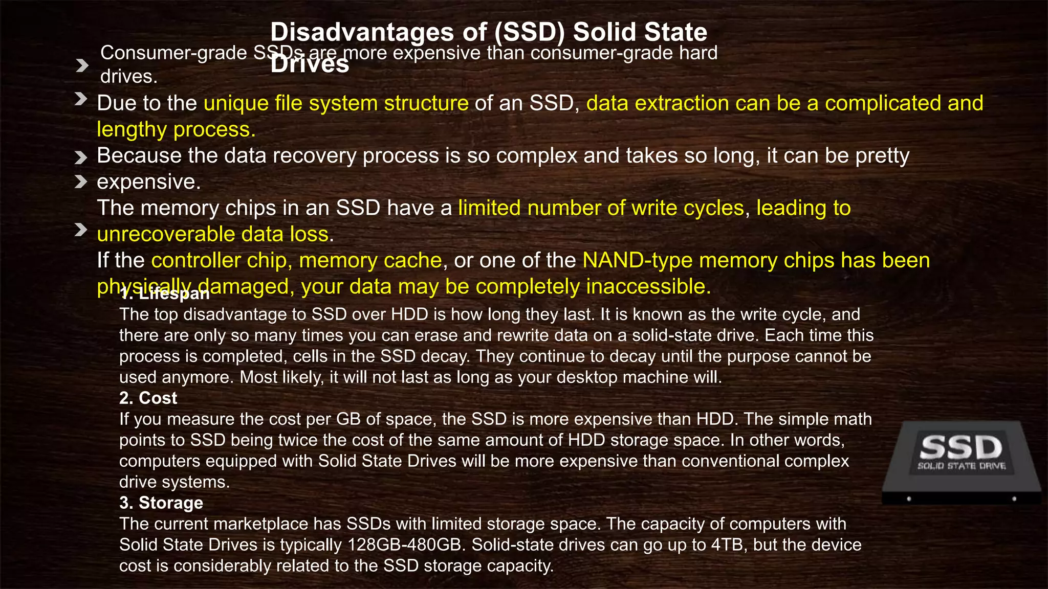 Disadvantage Of SSD and limitations | PPTX