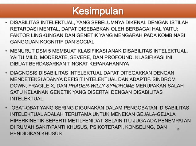 Disabilitas intelektual penegakan diagnosis.pptx | Free Download