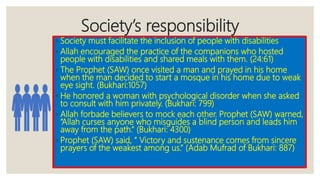 Disabilities islamic perspective | PPTX