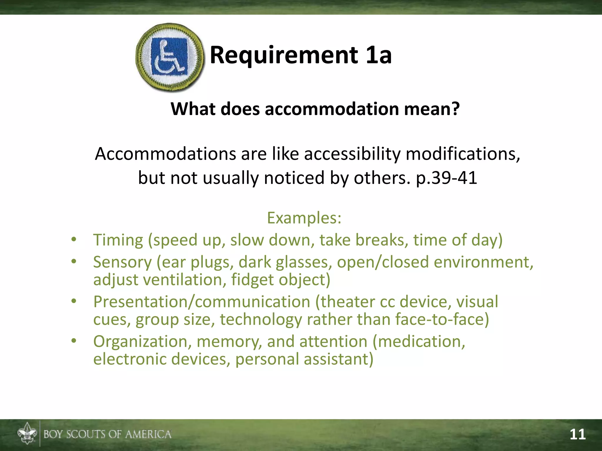 Disabilities Awareness Merit Badge | PPTX