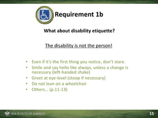 Disabilities Awareness Merit Badge | PPTX