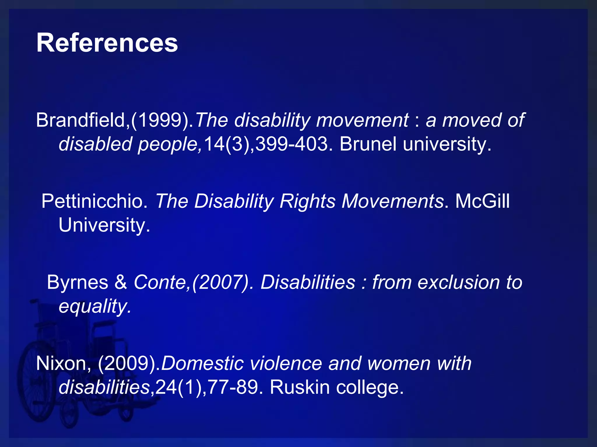 Disabilities rights movements | PPTX