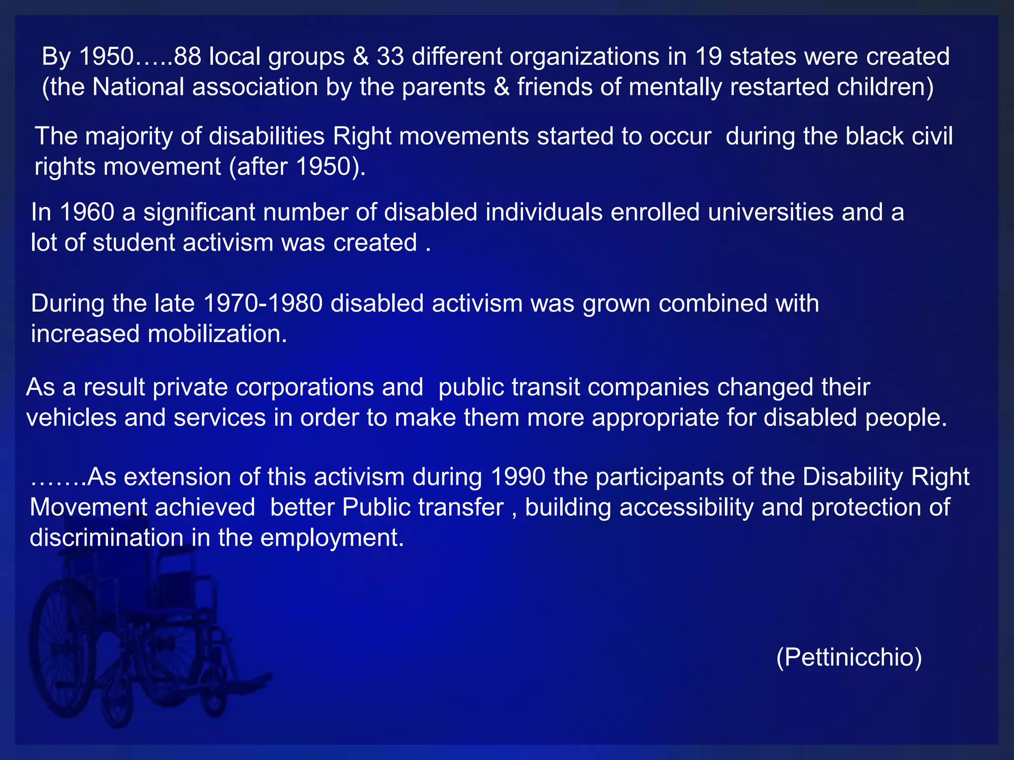Disabilities rights movements | PPTX