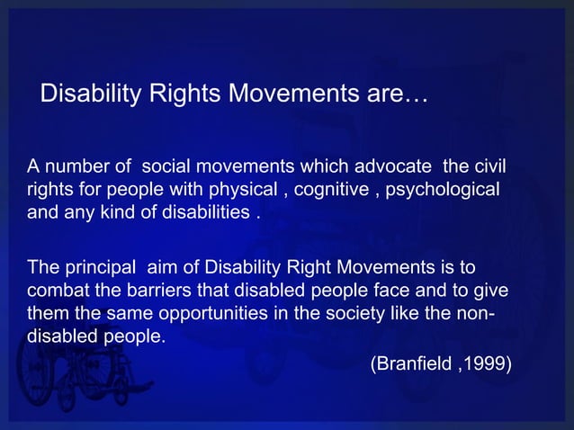 Disabilities rights movements | PPTX