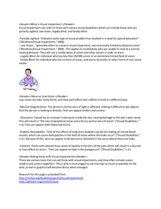 Disabilities Storyboard | PDF