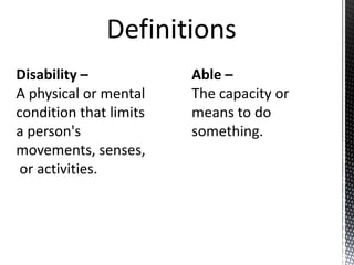 Disability | PPTX