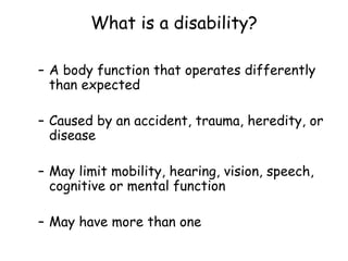 Disability awareness-training | PPT