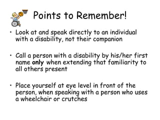 Disability awareness-training | PPT