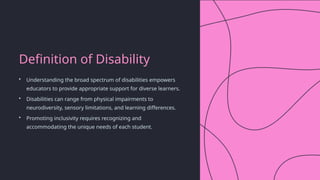 Disability-Issues-while-Teaching-and-Using-Computers.pptx | Computer Peripherals | Computing