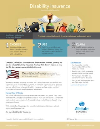 Disability Insurance from Allstate Benefits | PDF | Government Support ...