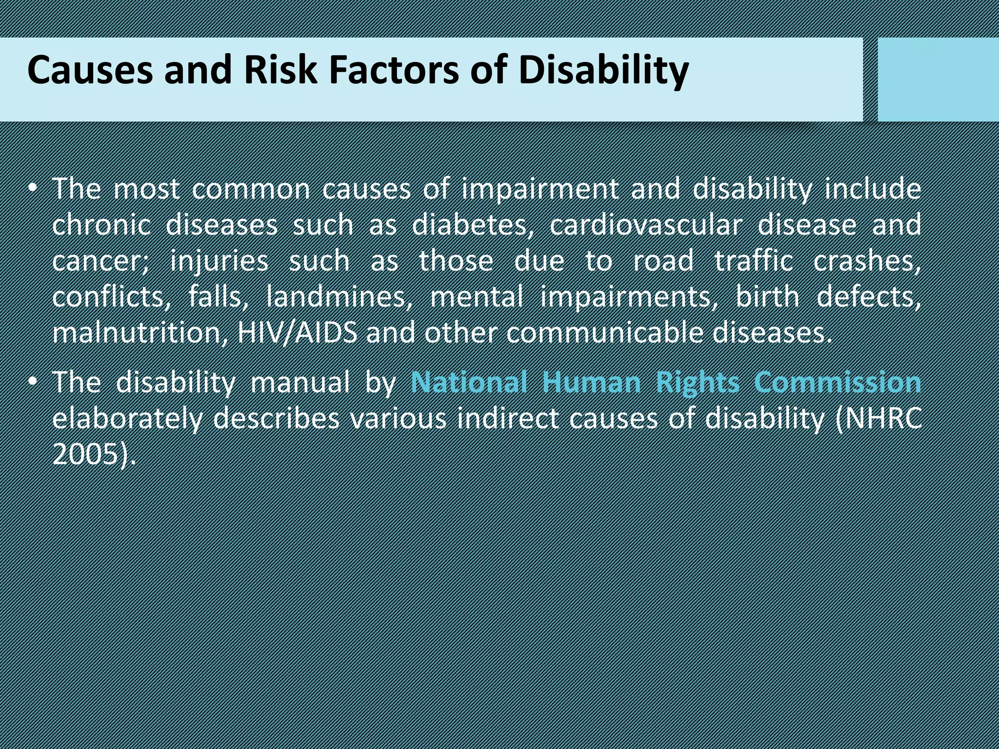Disability and impairment | PPTX