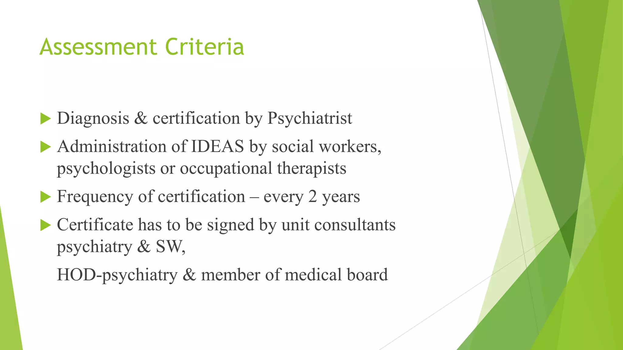 Disability assessment in psychiatric patient | PPTX