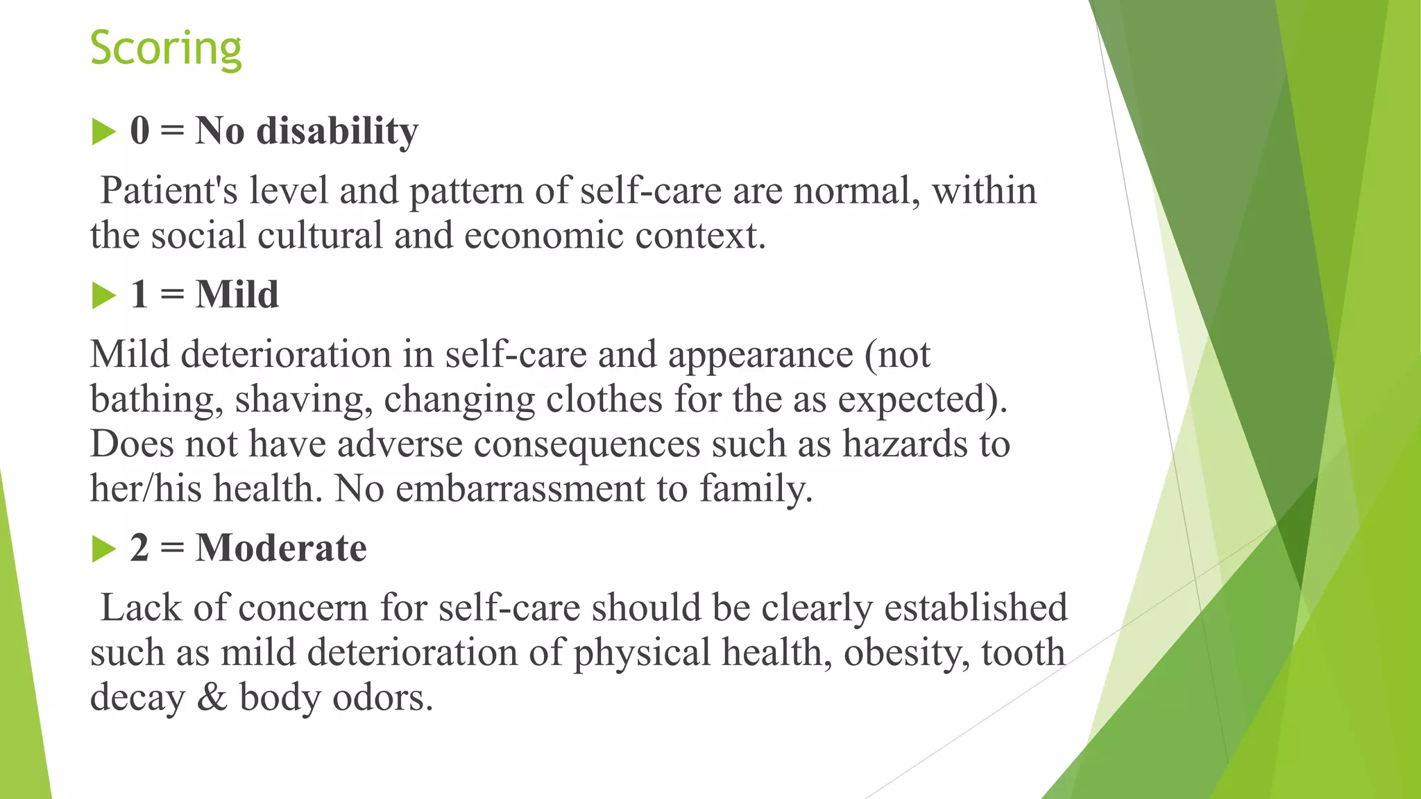 Disability assessment in psychiatric patient | PPTX