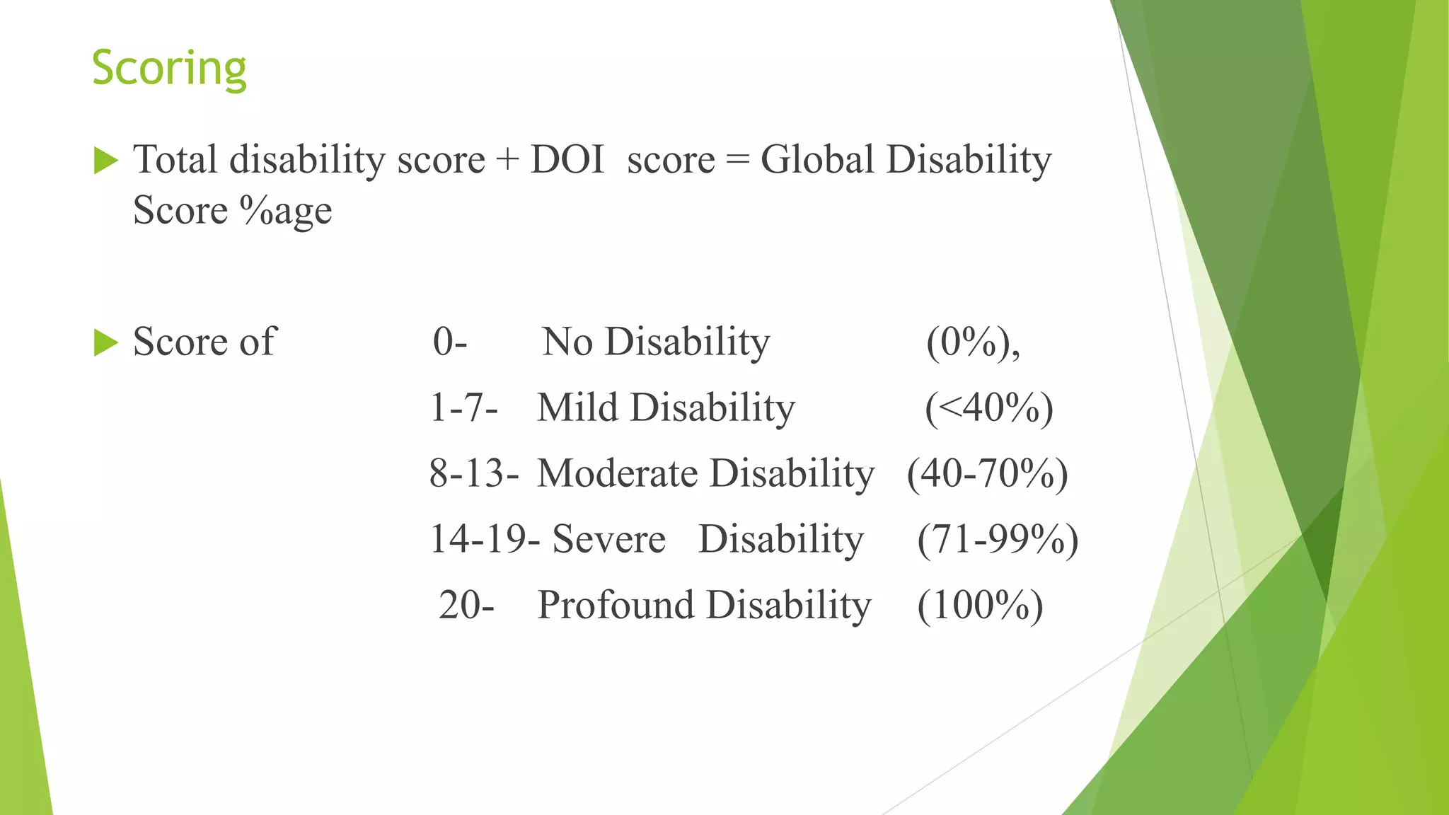 Disability assessment in psychiatric patient | PPTX