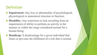 Disability assessment in psychiatric patient | PPTX