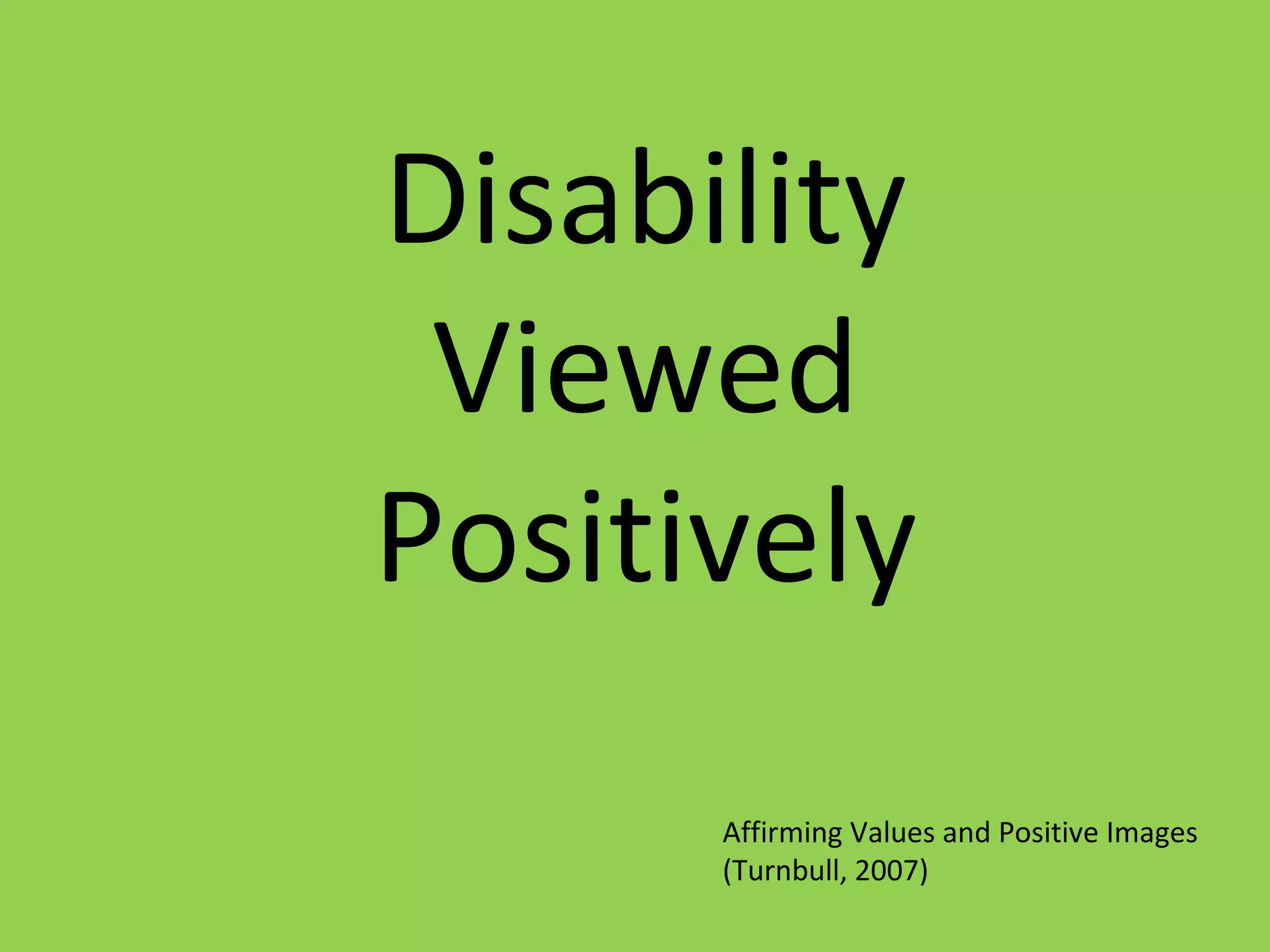 Disability awareness -powerpoint | PPT