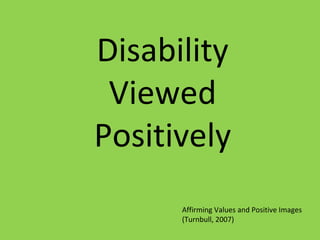 Disability awareness -powerpoint | PPT