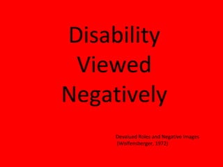 Disability awareness -powerpoint | PPT