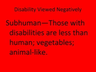 Disability awareness -powerpoint | PPT