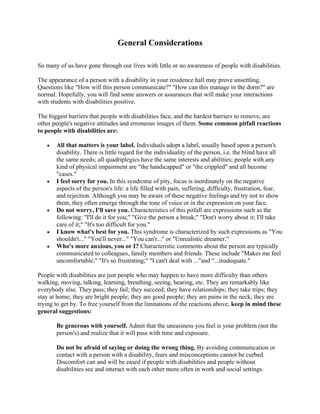 Disability Awareness And Your Role As An RA | PDF