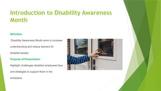 Disability Awareness Month that focuses on barriers ....pptx