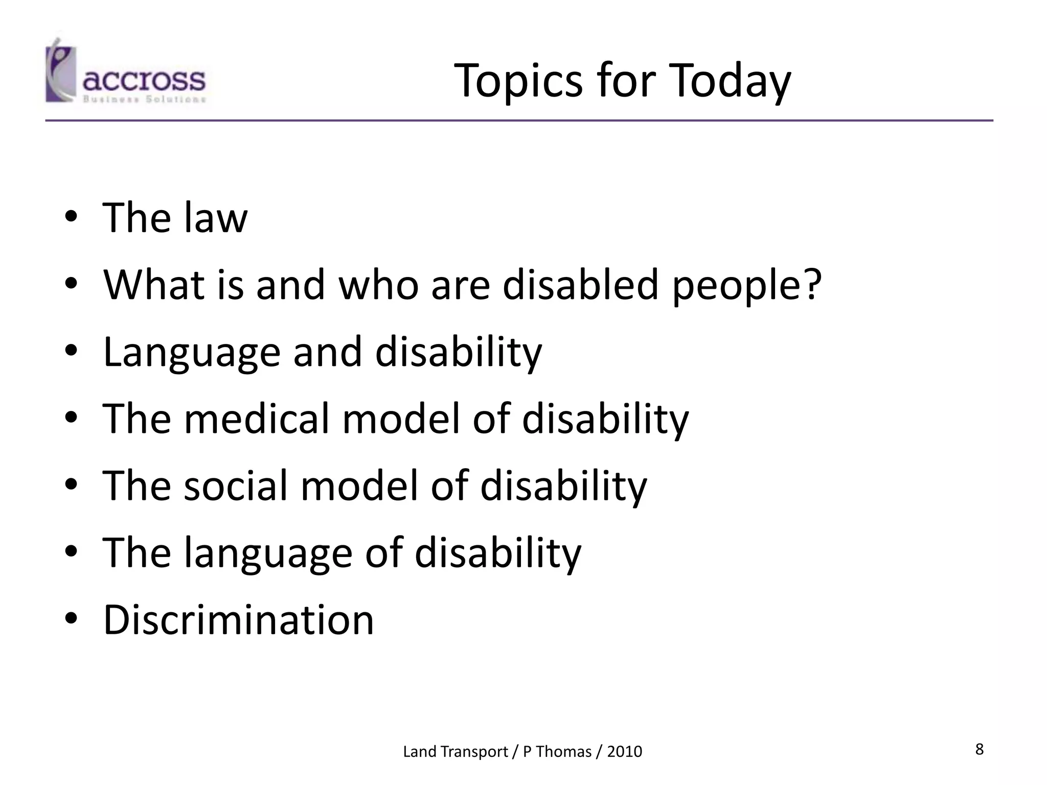 Disability awareness pt version | PPTX