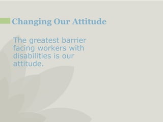 Disability Awareness Training | PPT