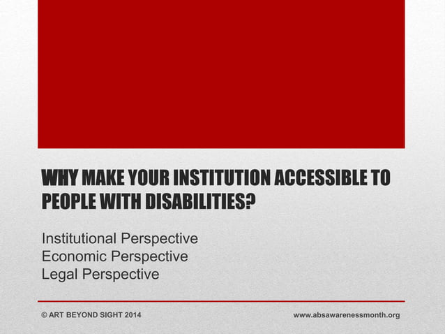 Disability Awareness Training Slideshow | PPTX