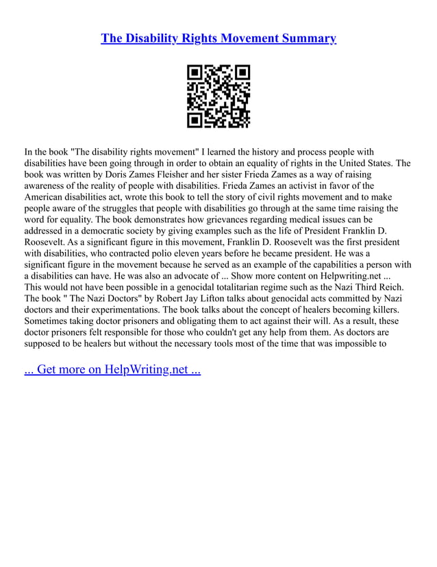 Disability Civil Rights | PDF