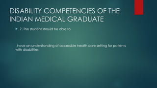 DISABILITY COMPETENCIES for mbbs nmc.pptx