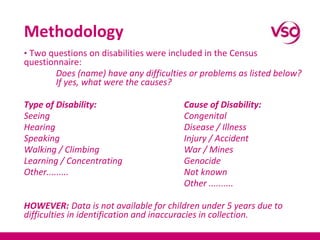 Disability data from 2012 census | PPT