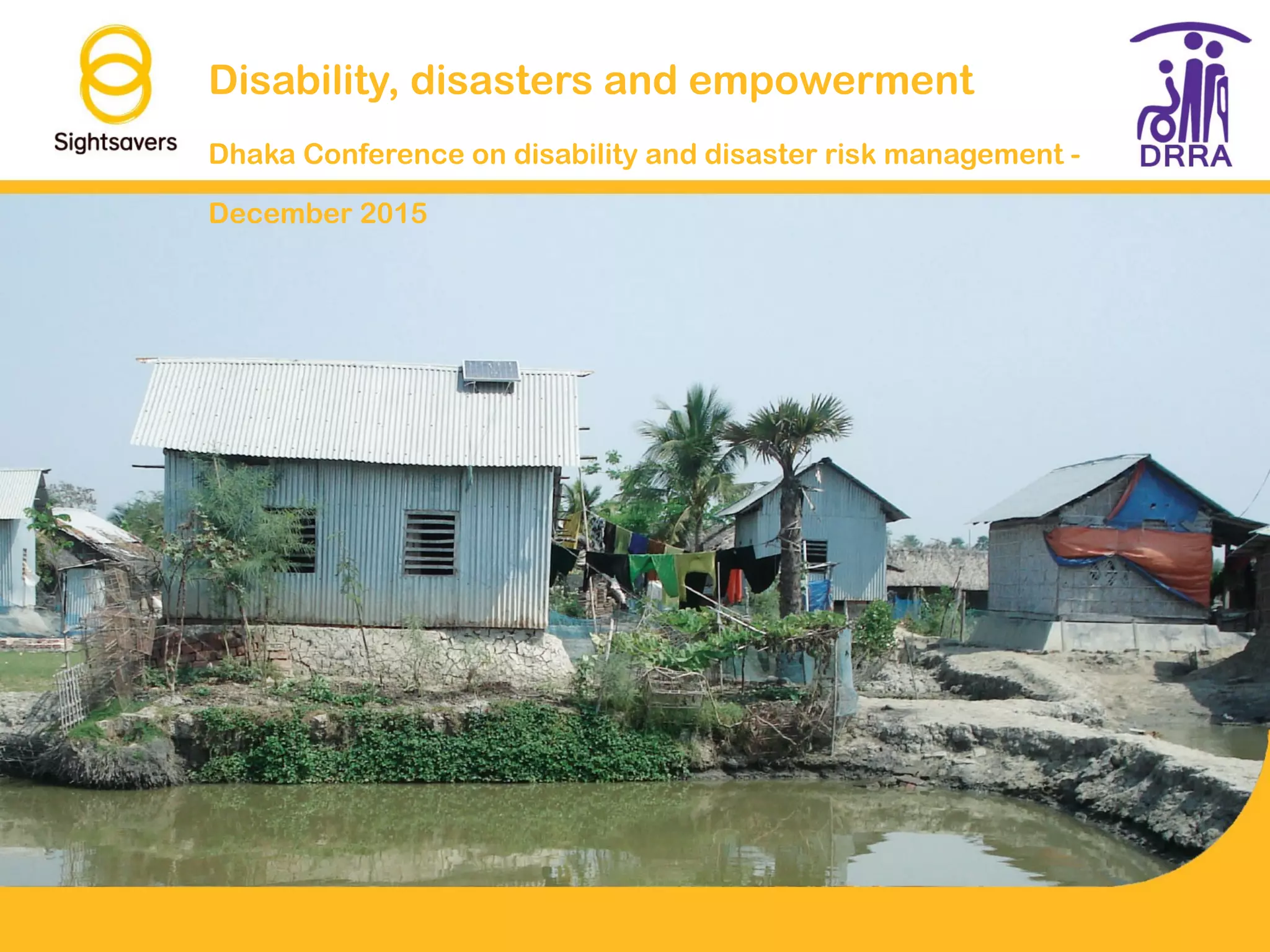 Disability disasters and empowerment | PPT