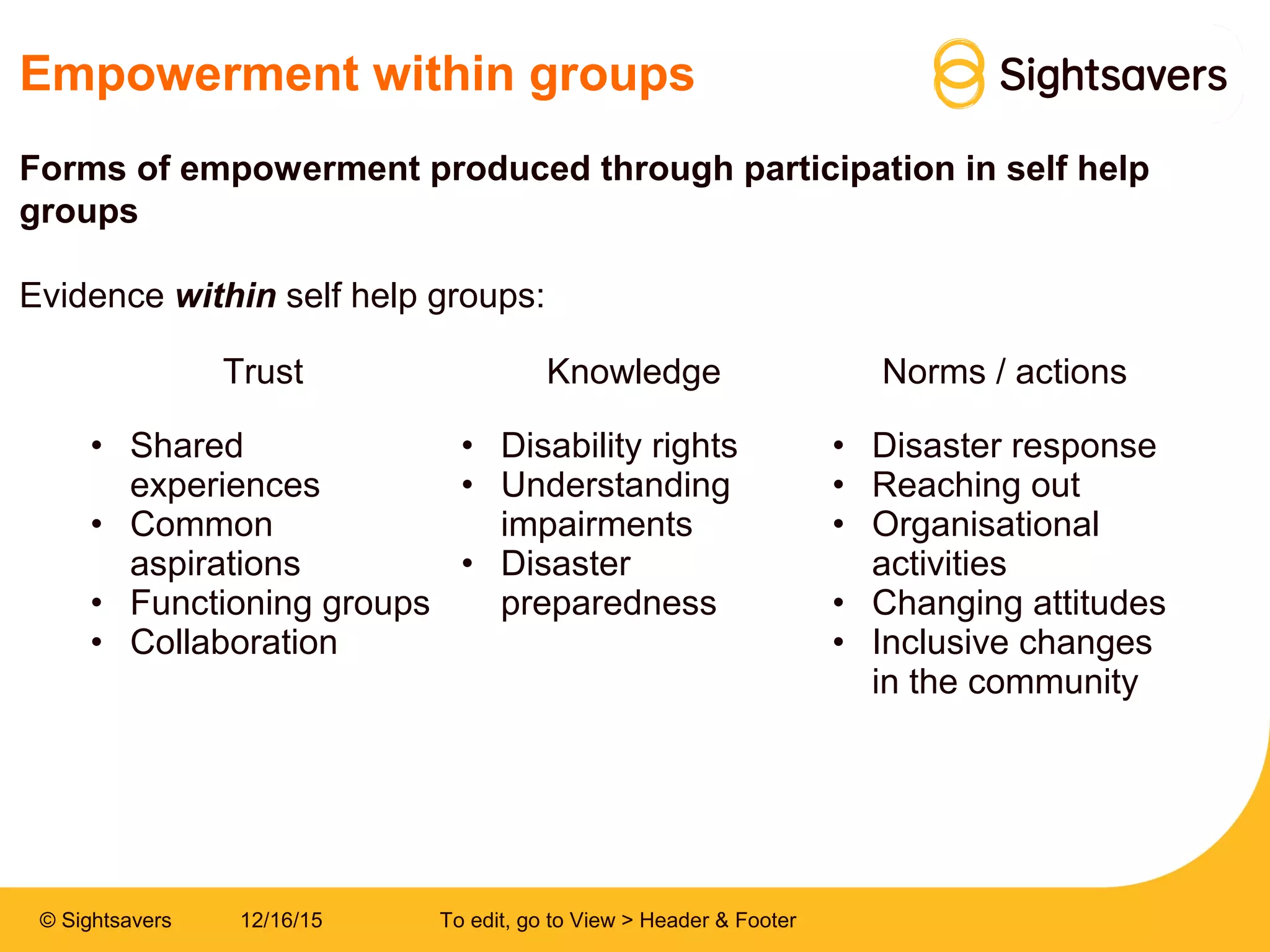 Disability disasters and empowerment | PPT