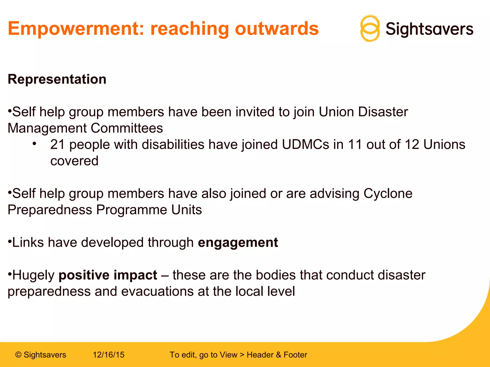 Disability disasters and empowerment | PPT