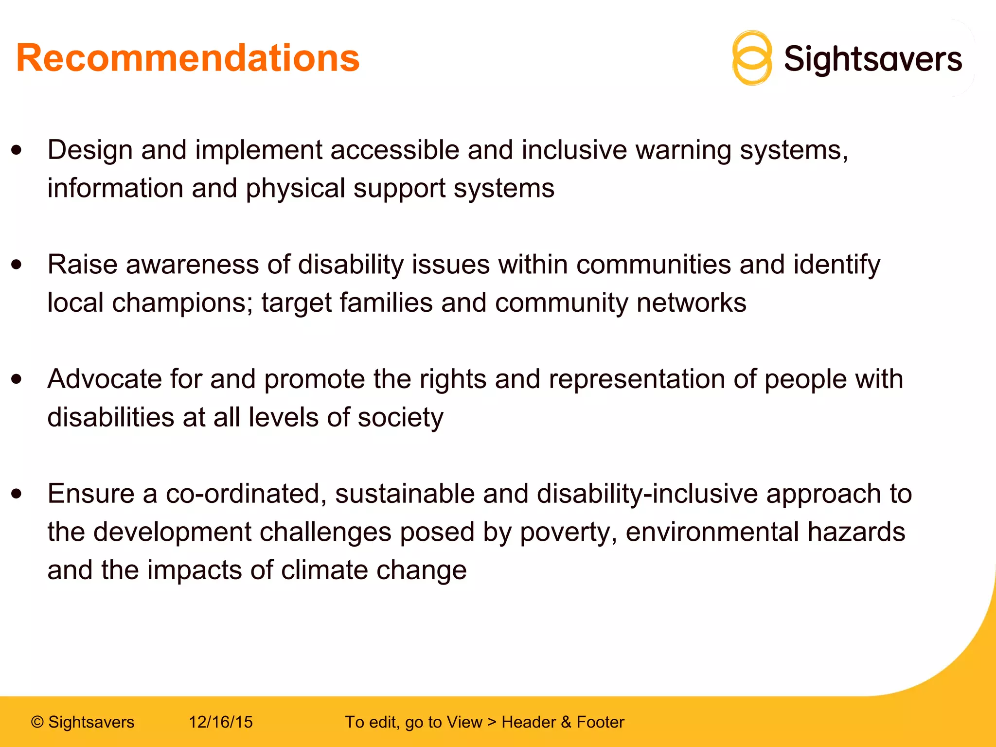 Disability disasters and empowerment | PPT