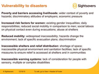 Disability disasters and empowerment | PPT