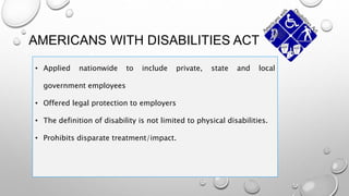 Disability in the workplace | PPTX