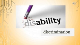Disability discrim. | PPTX