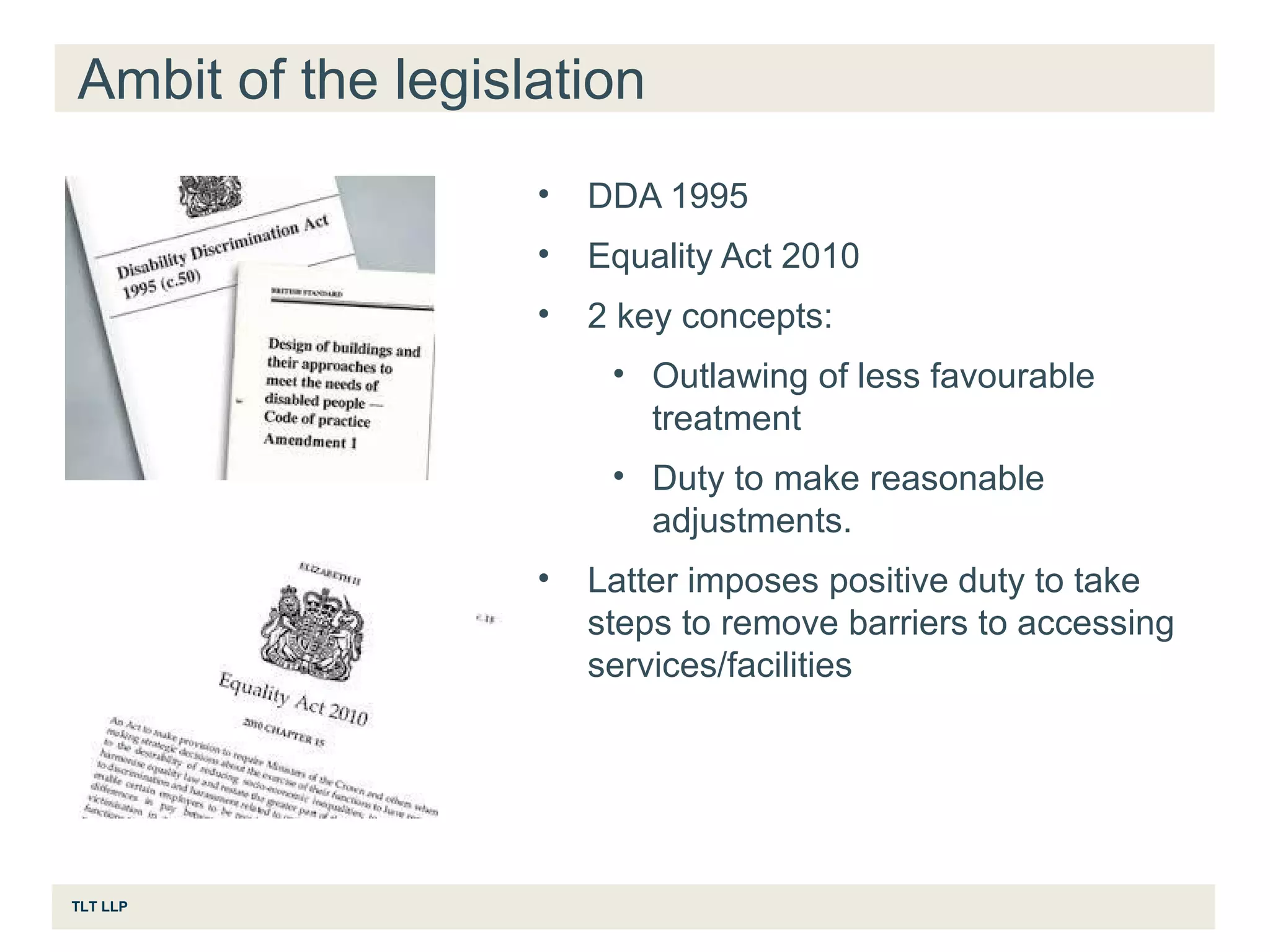 Disability Discrimination Act 1995: 20 years on | PPT