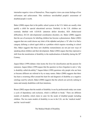 Disability Essay | PDF