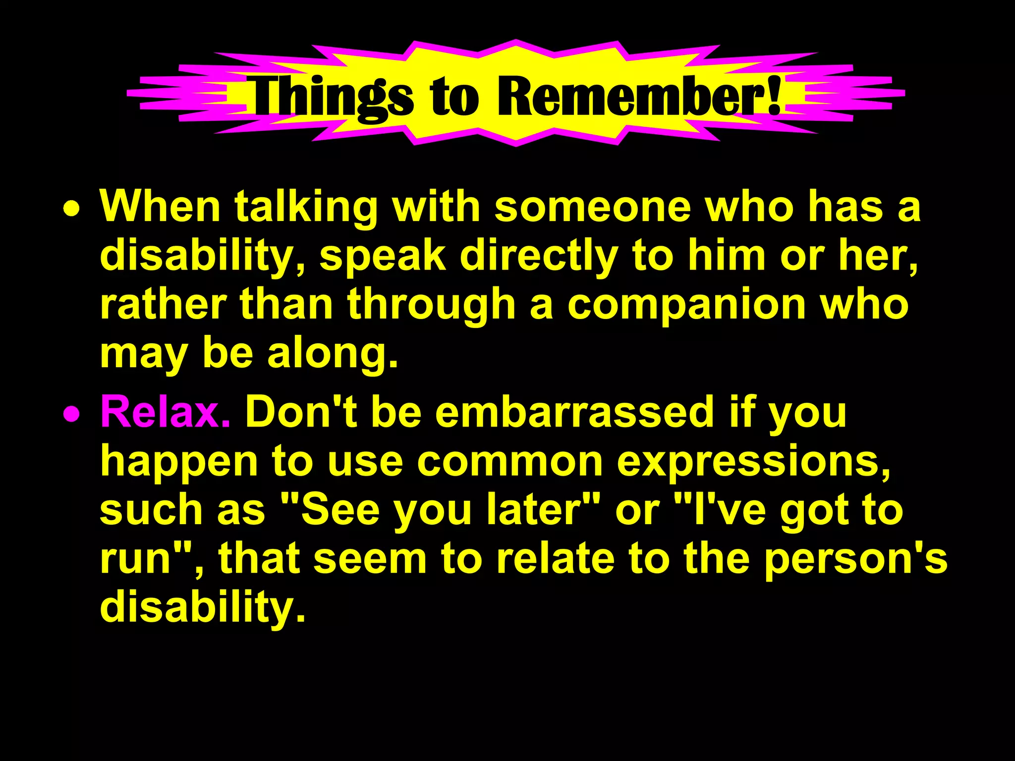 Disability Etiquette | PPTX