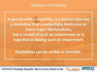 Disability Etiquette: Everything You Wanted to Know, But Are Afraid to ...