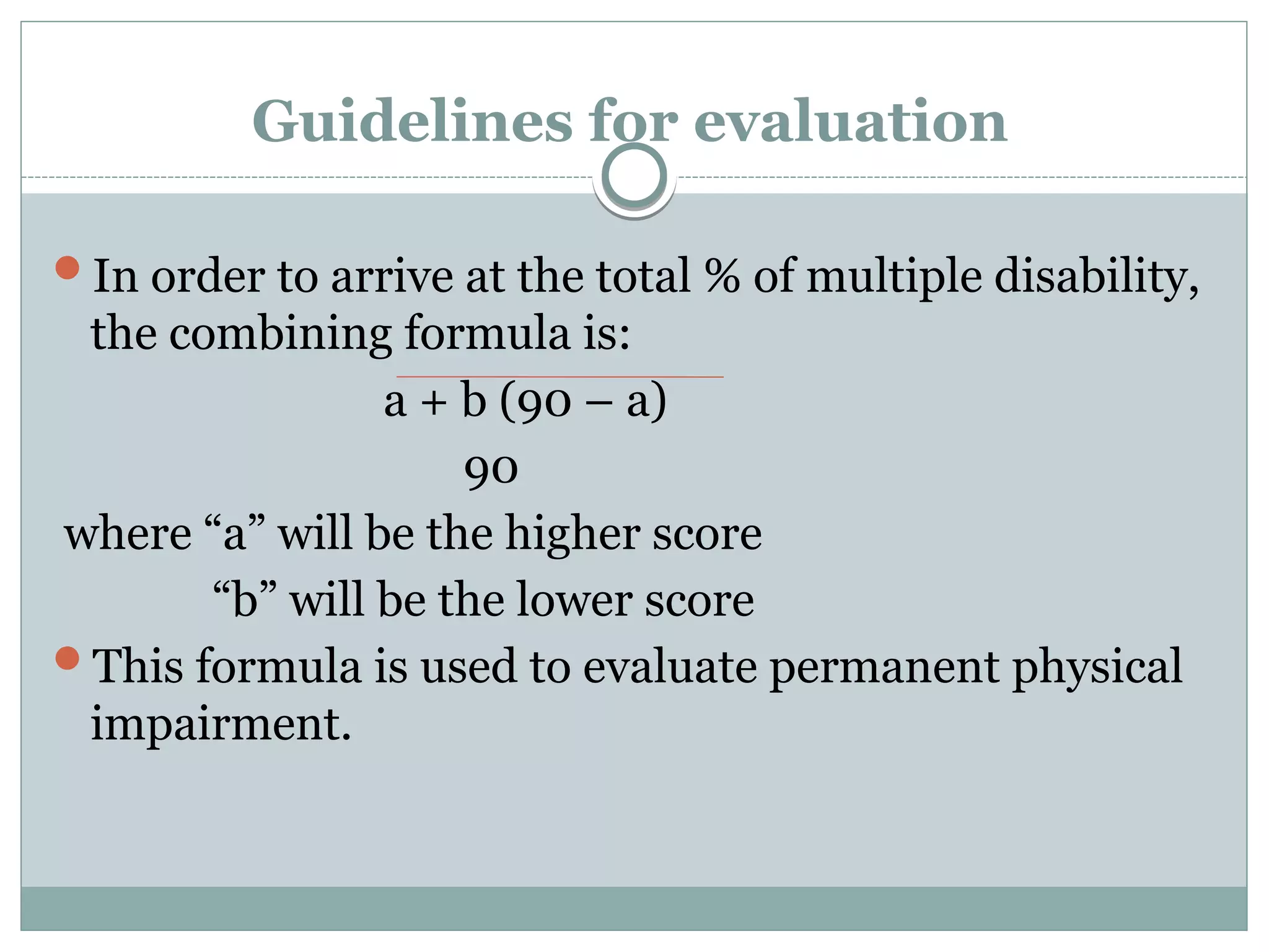 Disability evaluation | PDF