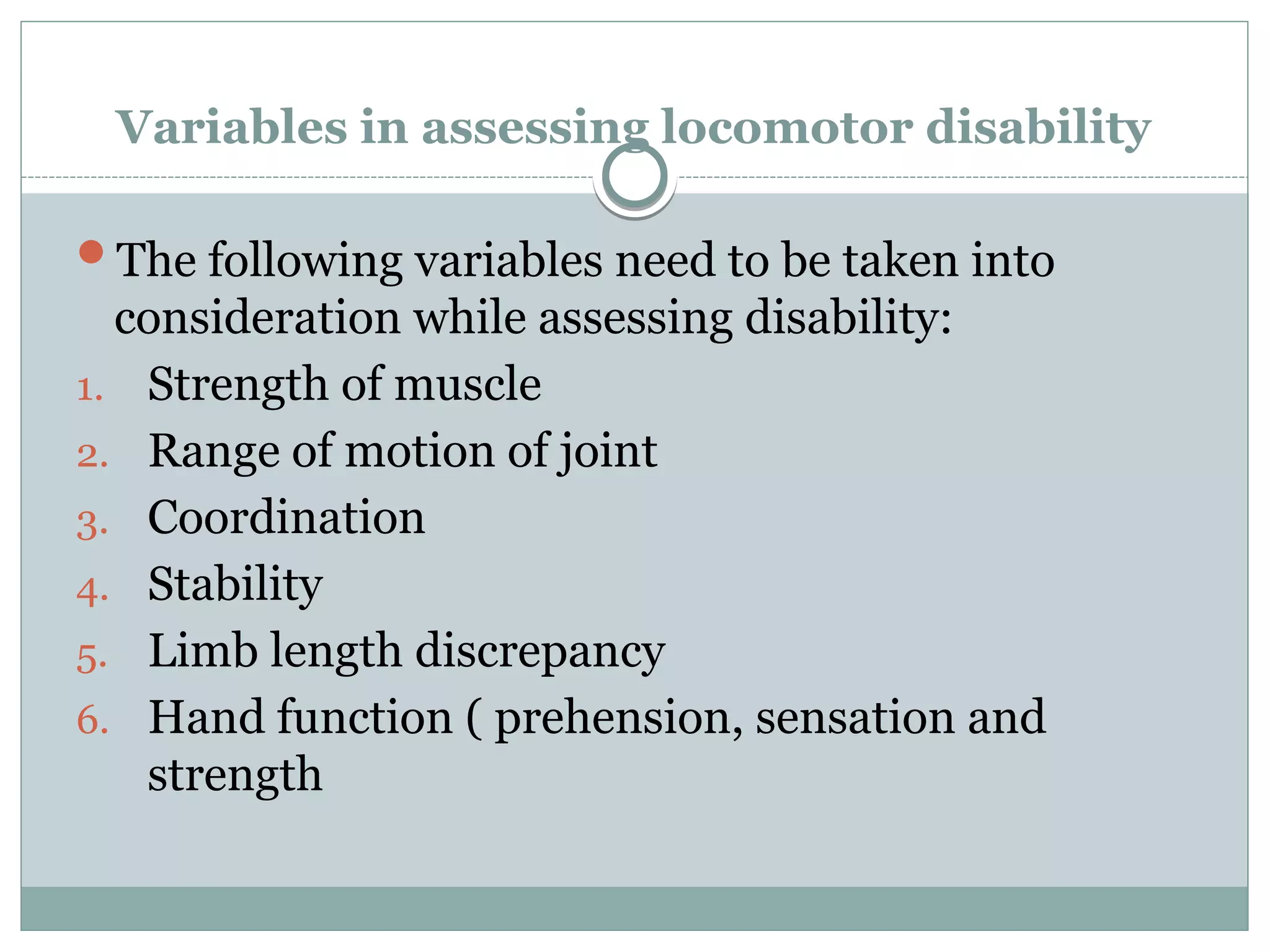 Disability evaluation | PDF