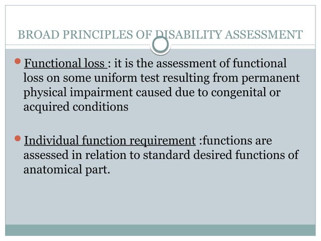 Disability evaluation | PDF | Death, Injury, or Military Conflict ...