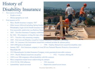 Disability Income CE Course 2009 | PPTX