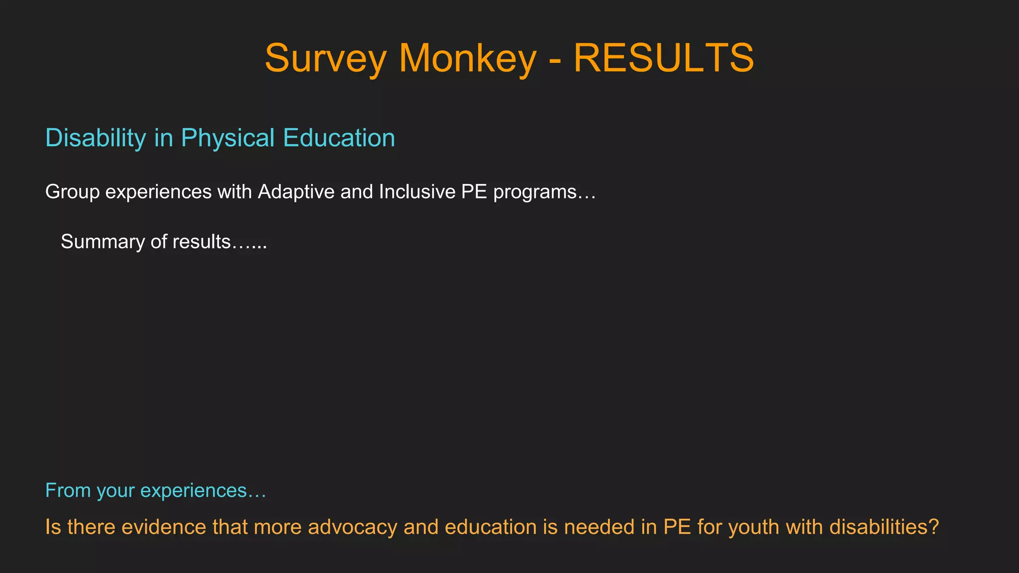 Disability in pe (presentation version) | PPTX