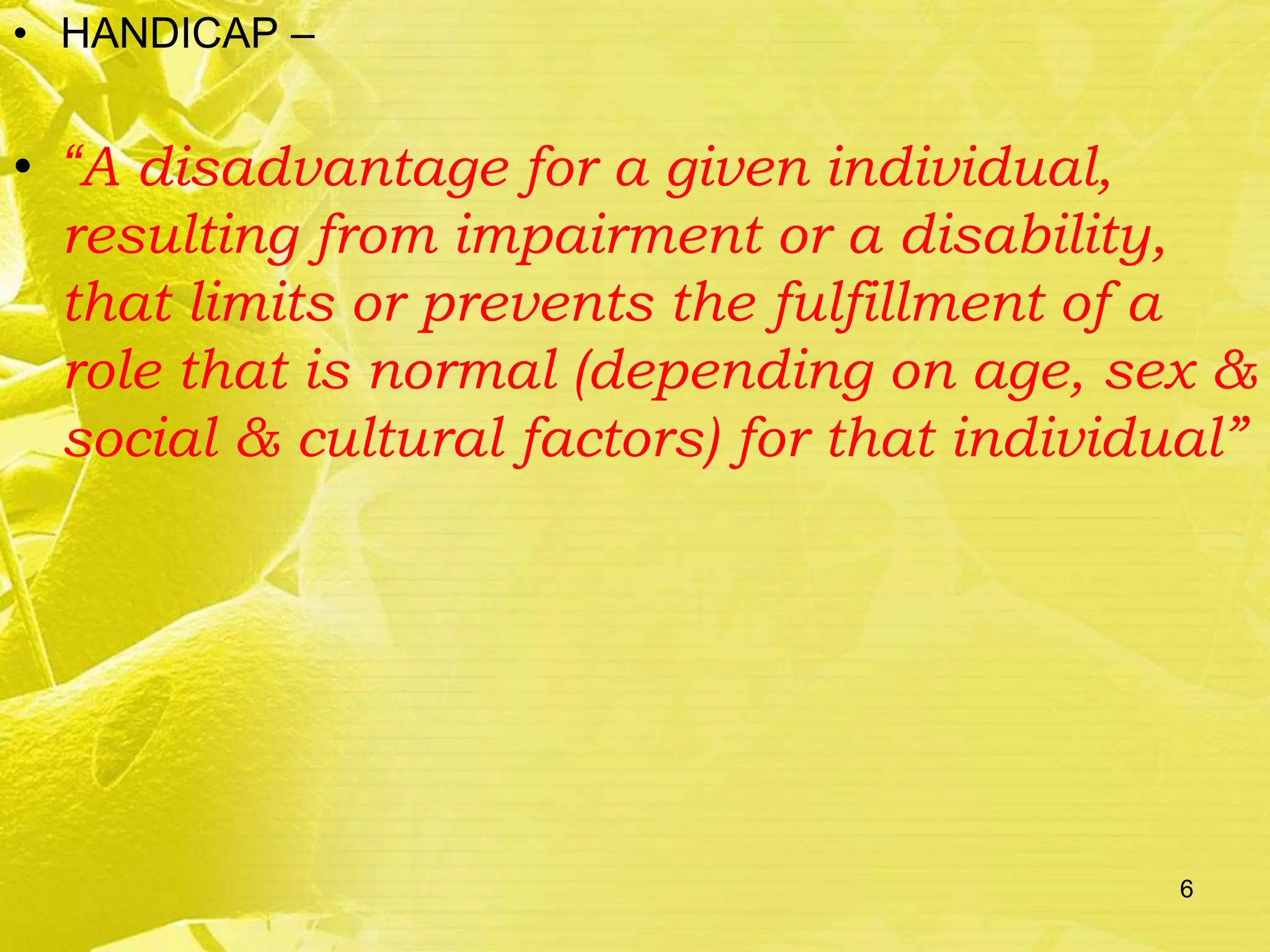 DISABILITY & ITS INDICATORS.pptx