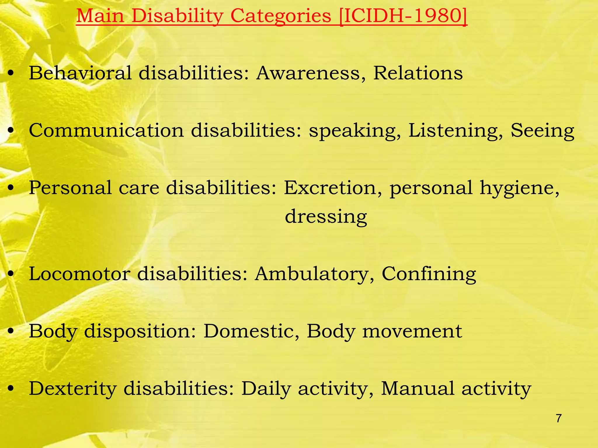 DISABILITY & ITS INDICATORS.pptx