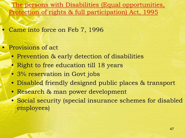 DISABILITY & ITS INDICATORS.pptx | Diseases and Conditions | Medical Health